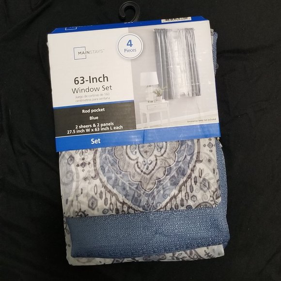 Mainstays | Accents | Mainstays 4pc 63 Window Set Nwt | Poshmark